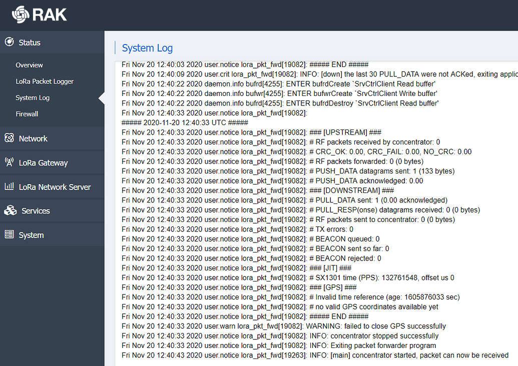How to config the LoRa network server and application server on RAK7258 ...